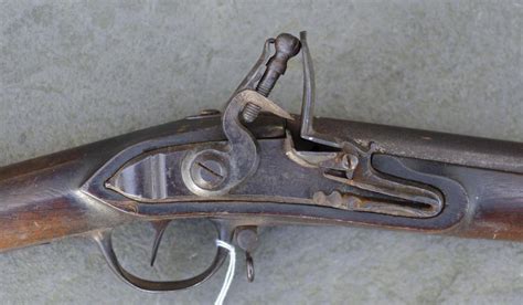Lot U S Flintlock Musket 70 Cal Eagle Proof Mark At End Of Barrel Missing One Barrel Band
