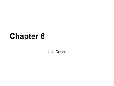 Use Cases A Guide To Requirements And User Goals