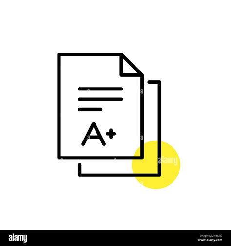 A Graded Paper Assignment Pixel Perfect Editable Stroke Line Art Icon Stock Vector Image And Art