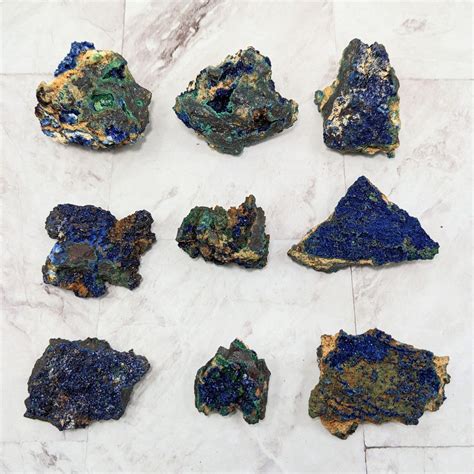 Azurite Rough Stone Specimen For Spiritual Growth Bliss Crystals