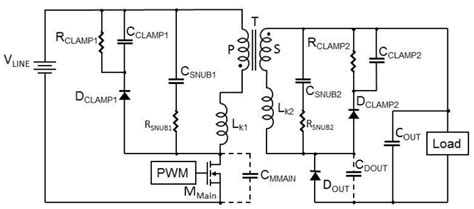 Dc Dc Converter Rcd Clamp And Rc Snubber Design Question Electrical