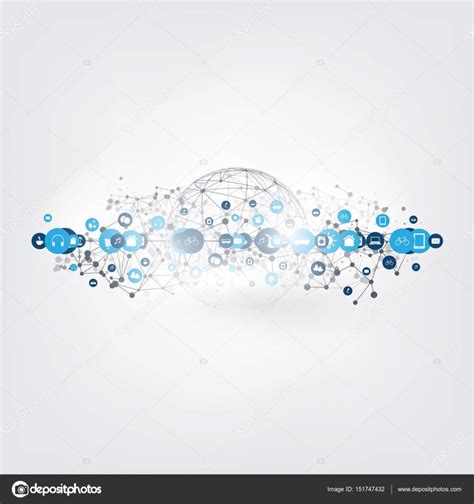Minimal Style Cloud Computing Networks Structure Telecommunications