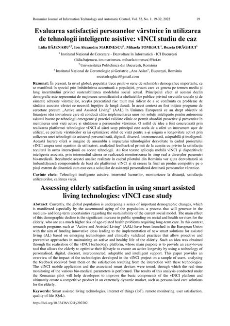Pdf Assessing Elderly Satisfaction In Using Smart Assisted Living
