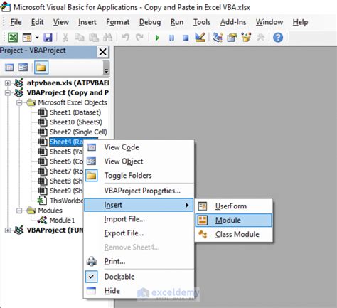 How To Copy And Paste In Excel Using Vba 7 Methods Exceldemy