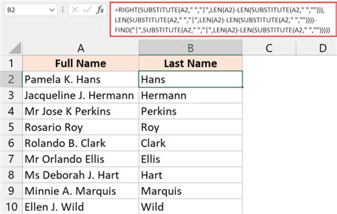 Extract Last Name In Excel 5 Easy Ways