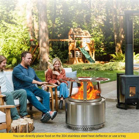Upgraded Heat Deflector For Solo Stove Bonfire 19 5 304 Stainless