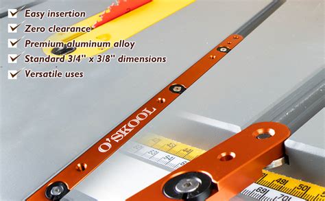 Oskool Miter Slot Runner Slider Bars For Table Saw Miter Bar Crosscut
