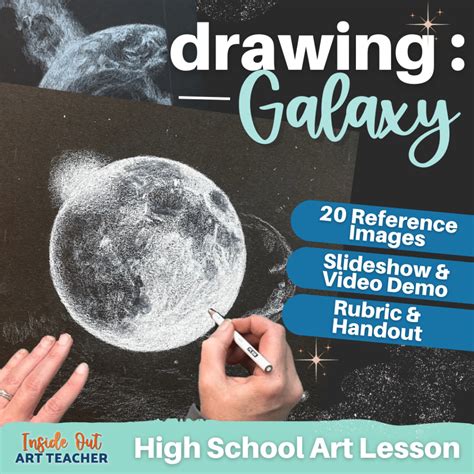 Easy Drawing On Black Paper With White Pencil Galaxy Inside Out Art