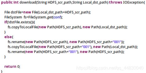 基于java的hdfs文件操作（里面有java的hdfs文件操作的完整代码） 给定hdfs中某一个目录 输出该目录下的所有文件的读写权限、大小