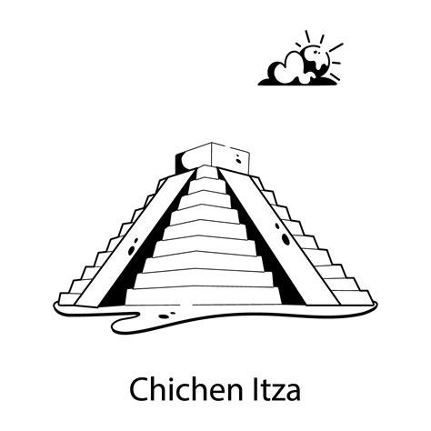 Trendy Chichen Itza 29847401 Vector Art At Vecteezy