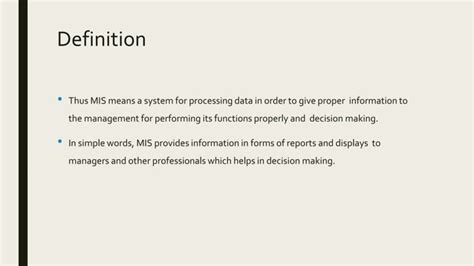 introduction to management information system ppt