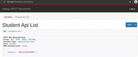 django配置rest framework 出现：身份认证信息未提供 谢牧谚 博客园
