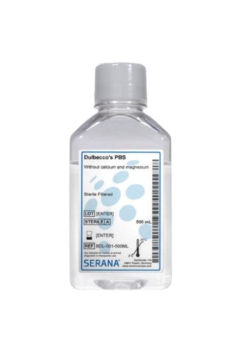 Dulbeccos Pbs Without Calcium And Magnesium Sterile Filtered