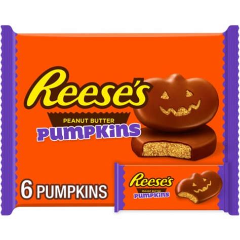 Reeses Milk Chocolate Peanut Butter Pumpkins Candy Halloween Packs 6