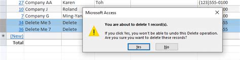 Understanding How Access Deletes Records Access Developer