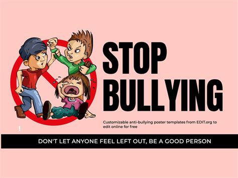 Free Anti Bullying Posters For Schools