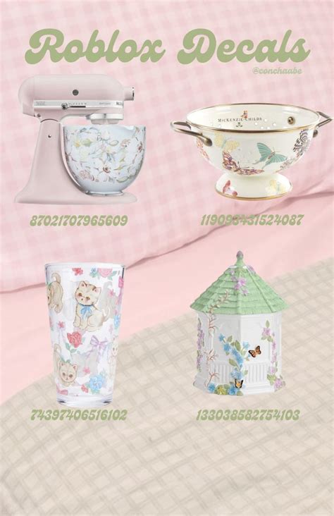 Cute Kitchen Roblox Decals Cute Kitchen Decals Bloxburg