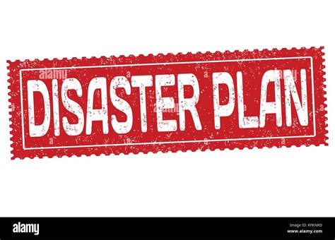 Disaster Plan Grunge Rubber Stamp On White Background Vector Illustration Stock Vector Image