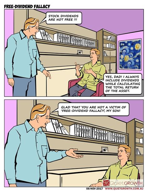 Cartoon 39 Free Dividend Fallacy Dividend Investment Advice