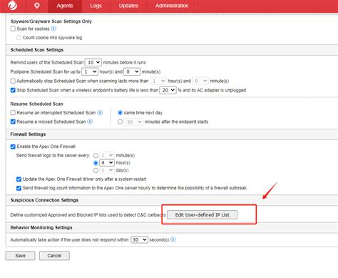 how to access candc callback list in trend vision one™ standard endpoint