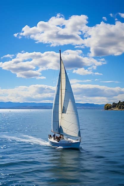 Premium Ai Image Photo Of Yacht Race On A Picturesque Harbor Nautical