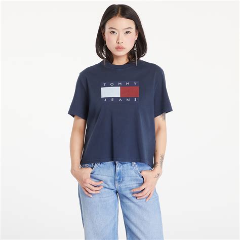Tommy Jeans Flag Badge Boxy Fit T Shirt