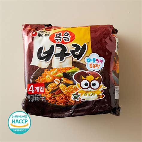 농심 볶음 너구리 멀티팩 4입 배민스토어