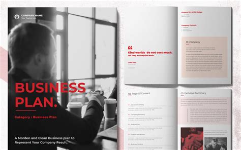 Business Plan Design Template 381217 Templatemonster