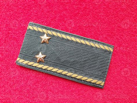 Shoulder Straps Of A Lieutenant For Military Service 14025970 Stock