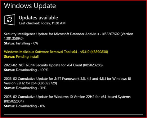 Kb890830 Windows Malicious Software Removal Tool 5110 Feb 14