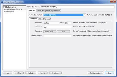 Chapter MySQL Connections