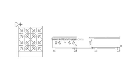 Single Burner Gas Stove Cad Block At Timothy Kawamoto Blog