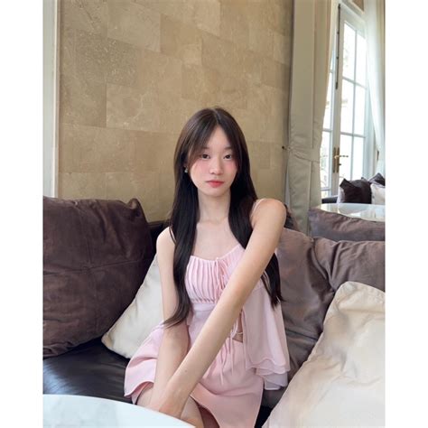 Adele Pink Peach🌷🌸💕👛🦩 เซ็ตเสื้อชีฟองกับกระโปรงกางเกงค่ะ Ad Peach