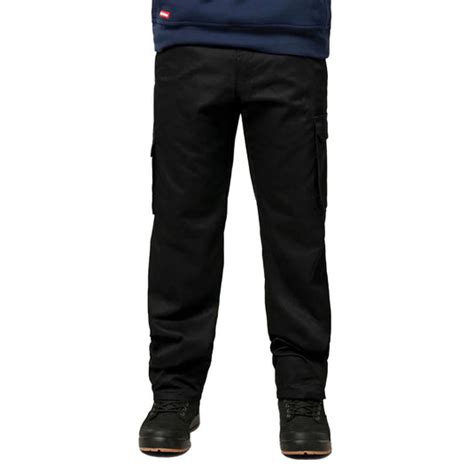 Hard Yakka 2500 Gen Y Cotton Trouser Black Active Safety