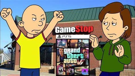 Caillou Misbehaves At Gamestopgrounded Youtube
