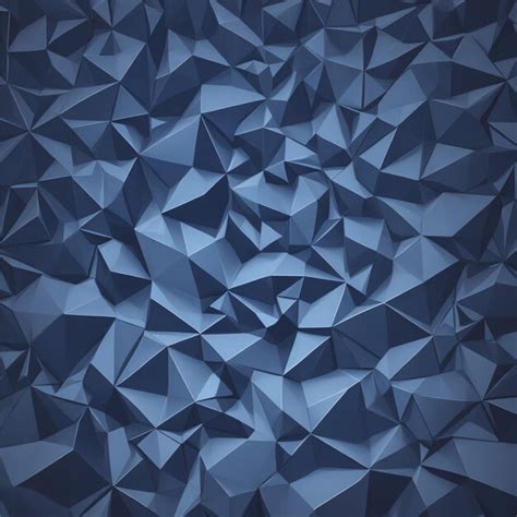 Premium Photo Dark Blue Polygonal Background