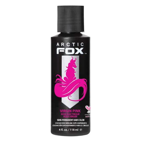 Arctic Fox Vegan Semi Permanent Hair Color Dye Virgin Pink 4 Fl Oz