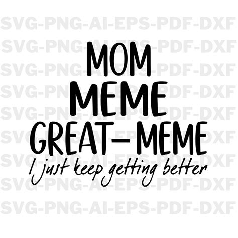 Mama Meme Große Meme Svg Meme Svg Etsy De