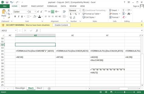 Microsoft Turns Off Excel 40 Macros By Default Due To Malware Attacks