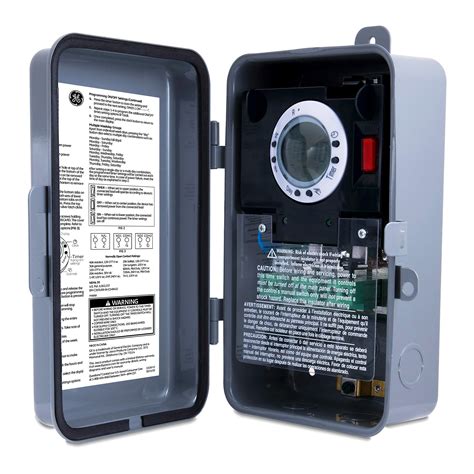 Ge 7 Day Digital Pool Timer Switch 2hp 40a Load Capacity Pool Pump