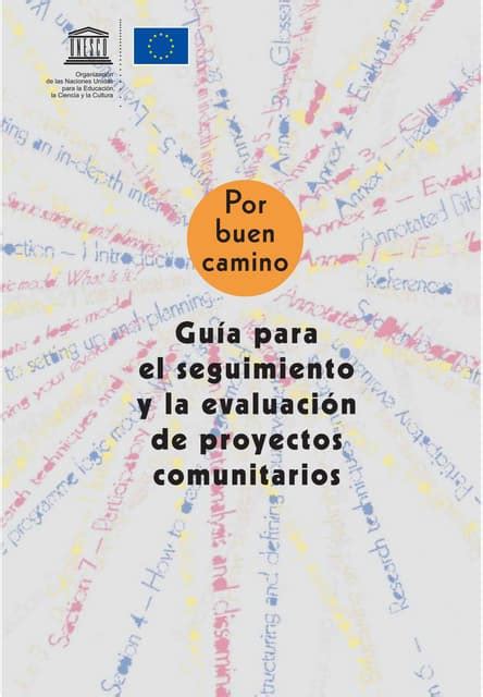 Guia Para El Seguimiento Y Evaluación De Proyectos Comunitarios Pdf