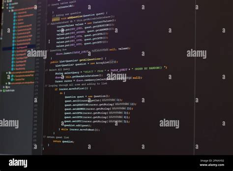 Java Code Hi Res Stock Photography And Images Alamy