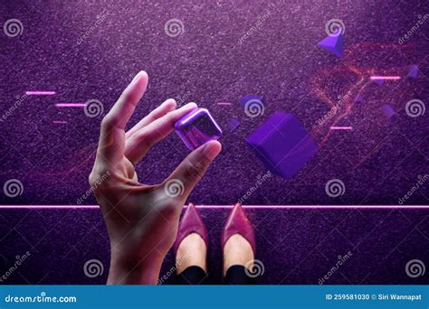 metaverse web3 and blockchain technology concepts woman has a new