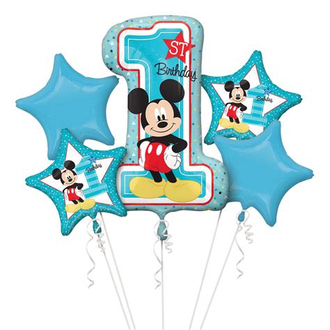Ballonsæt Mickey Mouse 1 år Partyking