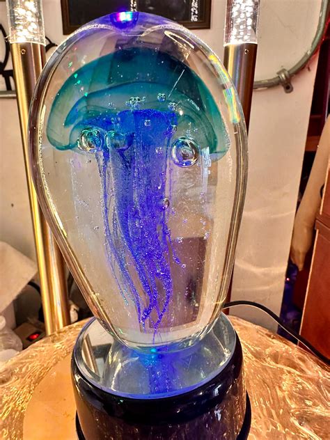 1950 Baroque Venetian Ruby Crystal Glass Bottle 24k 999 Gold Trim