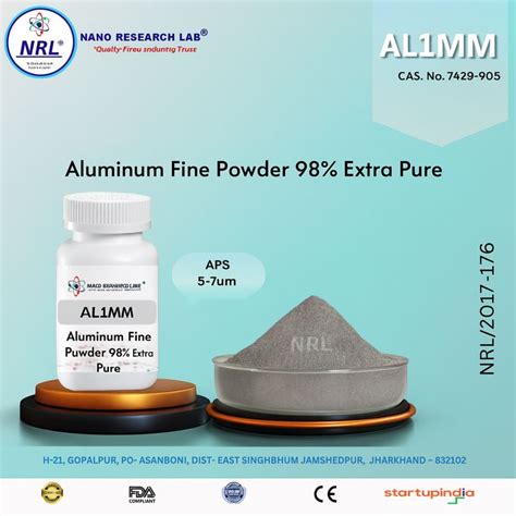 Aluminium Fine Powder 98 Extra Pure Nano Research Lab