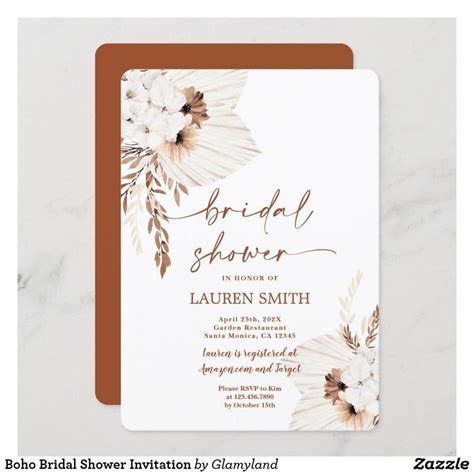 Pampas Grass Invitations And Invitation Templates Zazzle