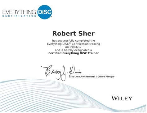 Everything Disc Certification Ceo To Ceo