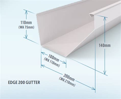 Stratco Edge Gutter 200 Steel Select®