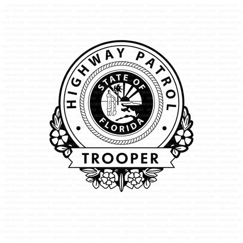Florida Highway Patrol Badge Svg Trooper Svg Vector File Etsy